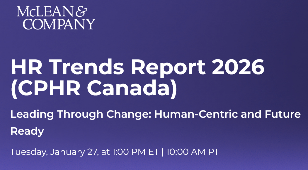 Webinar: McLean & Company HR Trends Report 2026 (CPHR Canada) - CPHR NL
